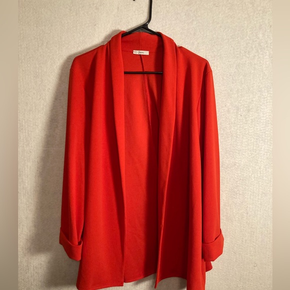 Jackets & Coats | Red Flowy Blazer | Poshmark